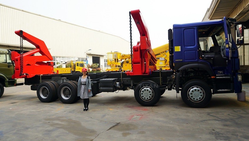 Titan Vehicle 20 ft 40 ft container self loading container truck for sale