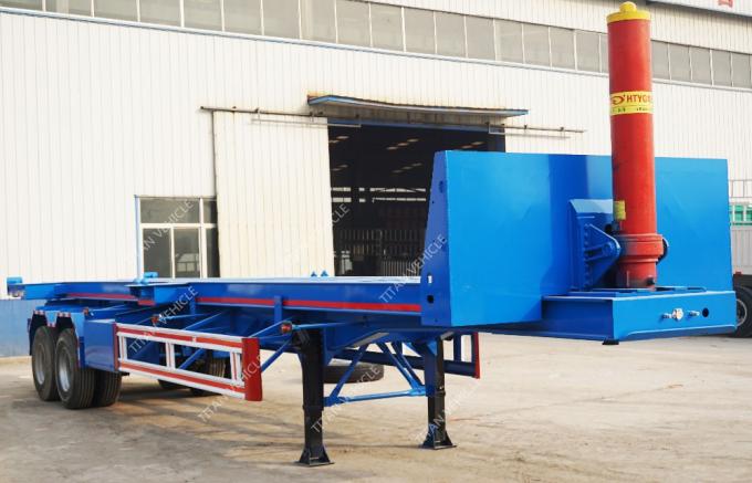 2 Axle Container Tipper Trailer , 40 Ft Skeleton Container dump Trailer
