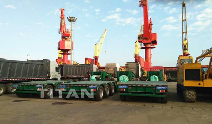 Hydraulic Multi Axle 150T RGN Mining Lowboy Trailer with Dolly