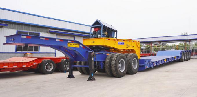 Hydraulic Multi Axle 150T RGN Mining Lowboy Trailer with Dolly